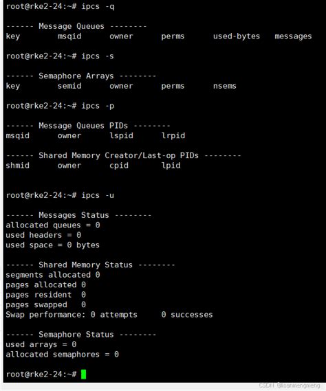 ipcs 命令介绍和使用案例 ipcs命令 csdn博客