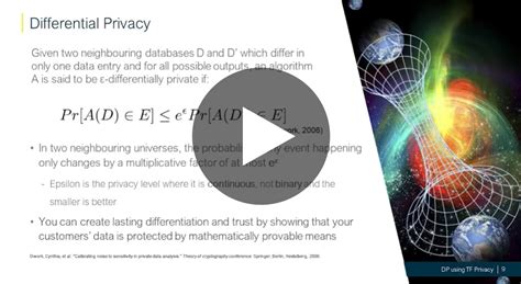 building differentially private machine learning models using