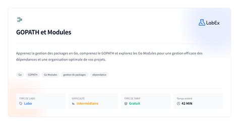 Gopath Et Modules Labex