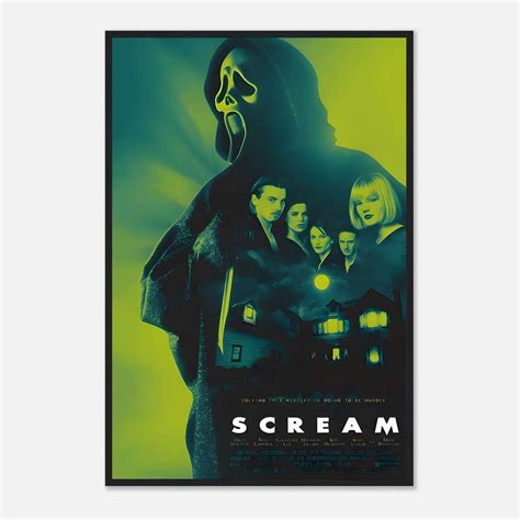 Scream Vintage Movie Poster Cult Classic Movie Poster Ghostface Print