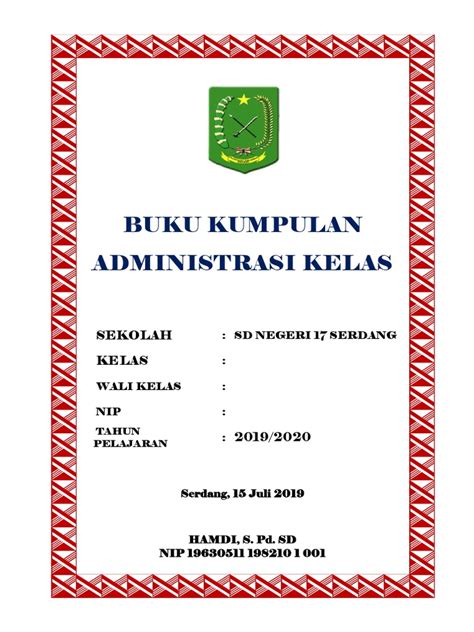 Cover Administrasi Kelas Pdf