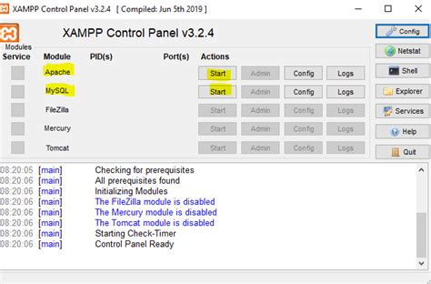 Start XAMPP Control Panel Apache MySql From Python Script Stack Overflow