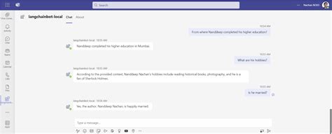 bring your own data to microsoft teams chat bot with azure openai and langchain nanddeep