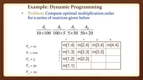 Matrix Chain Multiplication In Design Analysis Of Algorithm Pptx