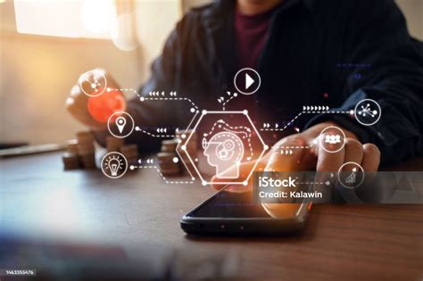 Businessman Chatting With A Smart Ai Or Artificial Intelligence Using An Artificial Intelligence