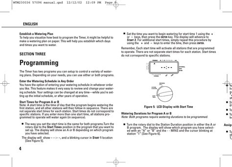 Orbit Irrigation Product 57096 Dual Programs Water Timer Wtih Remote Control User Manual