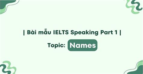 Topic The Area You Live In Bài Mẫu Ielts Speaking Part 1