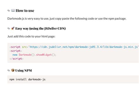 Darkmode Js 為網站加入深色模式，只要一段程式碼就能實現