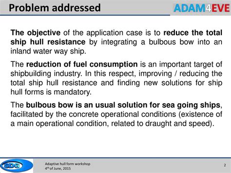 Adam4eve Workshop On Adaptive Ship Hull Forms Ppt Download