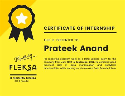 Prateek Anand On Linkedin Datascience Internship Fleksa
