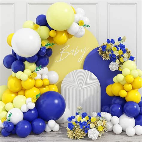 Blue Yellow Balloon Arch Kit Yellow Blue Balloon Garland
