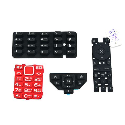 Oem Laser Cutting Black Rubber Keyboard Custom Made Silicone Button
