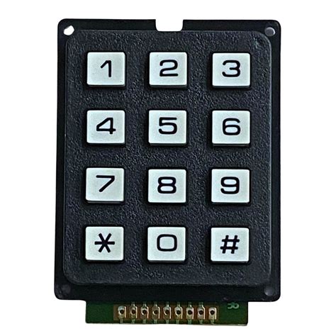 keypad 12 key 3x4 numeric plastic