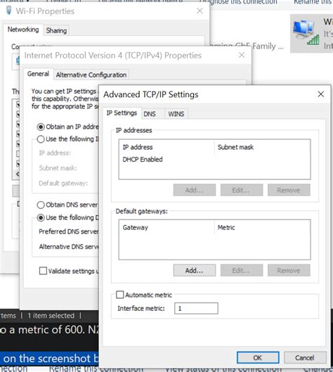 Networking Windows 10 Refuses To Respect Network Metric Super User