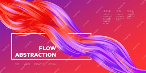 Premium Vector Dynamic Wave Shapes On Vibrant Gradient Poster