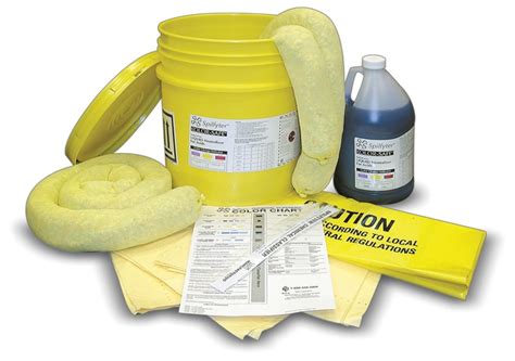 Fytertech Nonwovens Spilfyter™ Grab And Go™ Liquid Acid Neutralizer Spill