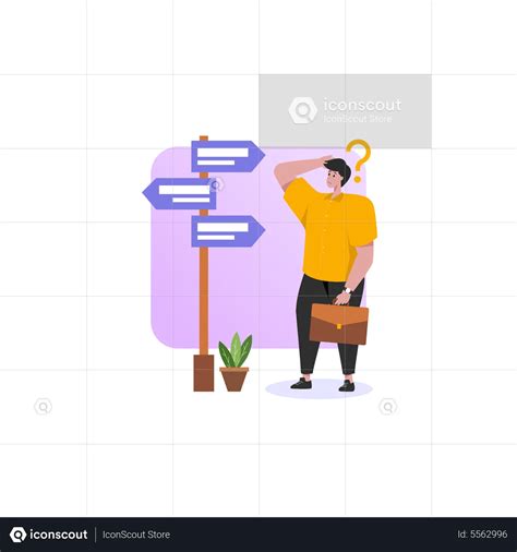 Decision Making Animated Illustration Download In Json Lottie Or Mp4