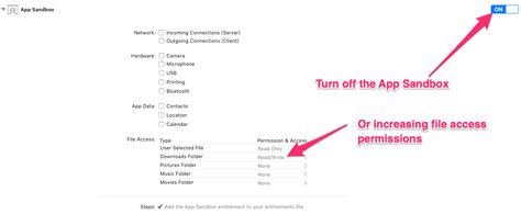 Swift Sandbox Extension Creation Failed Client Lacks Entitlements For Path Stack Overflow