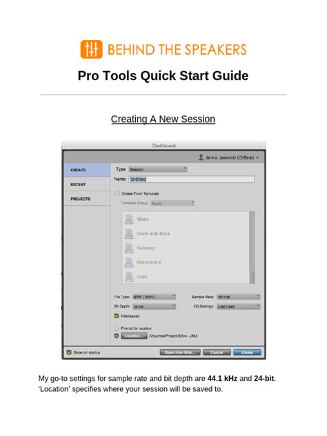 Pro Tools Quick Start Guide Pdf Sound Technology Computing