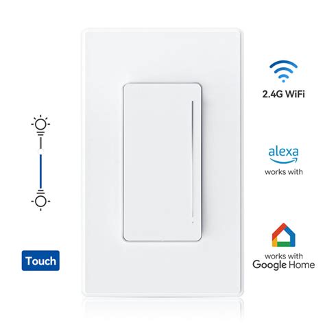 Elegrp Smart Touch Dimmer Switch Single Pole Or 3 Way Wi Fi Enabled