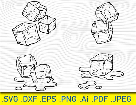 Ice Cubes Vector