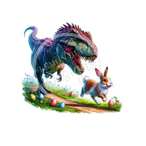 T Rex Easter Png Easter Bunny Png T Shirt Design Sublimation Tshirt Design Digital File