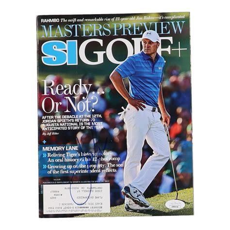 Jordan Spieth Signed 2017 Sports Illustrated Magazine Jsa Pristine