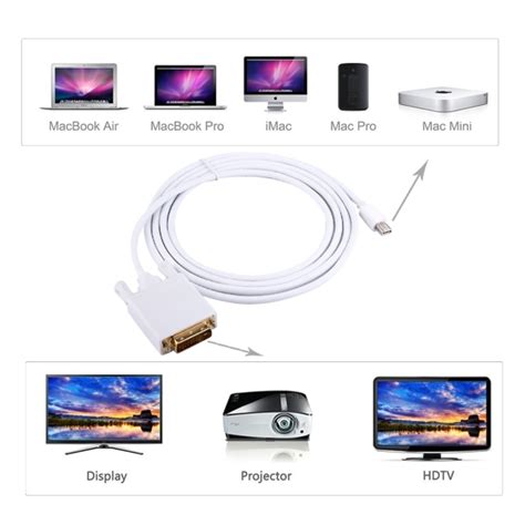 M Mini Display Port Male To DVI Male Adapter Cable Alexnld Com