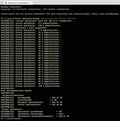 optimize volume laufwerke mit der powershell beschleunigen bild 1 2