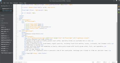 Css Two Column Page Layout A New Beginning