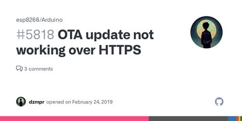 OTA Update Not Working Over HTTPS Issue Esp Arduino GitHub