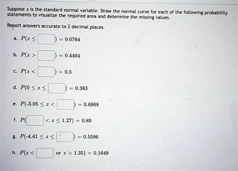 solved please include calculations suppose z is the standard normal