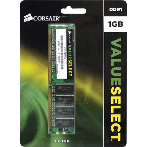 Corsair ValueSelect DDR1 333Mhz 1GB CL2 5 PcComponentes Com