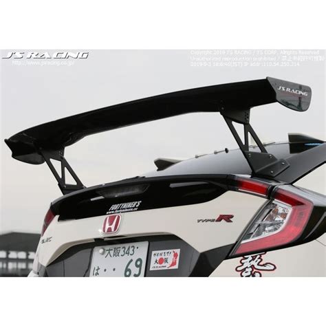 Js Racing 3d Gt Wing Type 1 Wet Carbon 1600mm Civic Type R Fk8