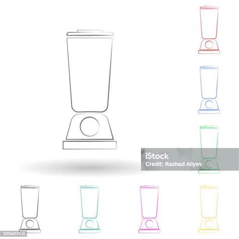 로고 블렌더 멀티 컬러 스타일 아이콘입니다 Ui 및 Ux 웹 사이트 또는 모바일 응용 프로그램에 대한 간단한 문양 전자 아이콘의