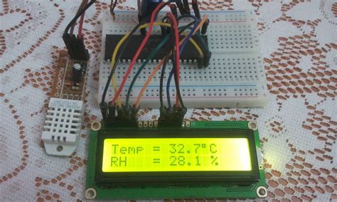 PIC F Microcontroller With DHT Digital Sensor CCS C