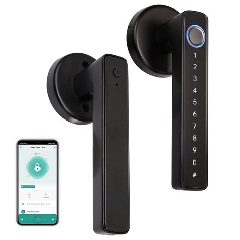 Bluetooth Smart Door Lock With Passcode Keypad Biometric Entry