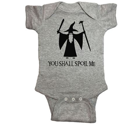 Lord Of The Rings Baby Onesie Gandalf Bodysuit Baby Clothes Etsy