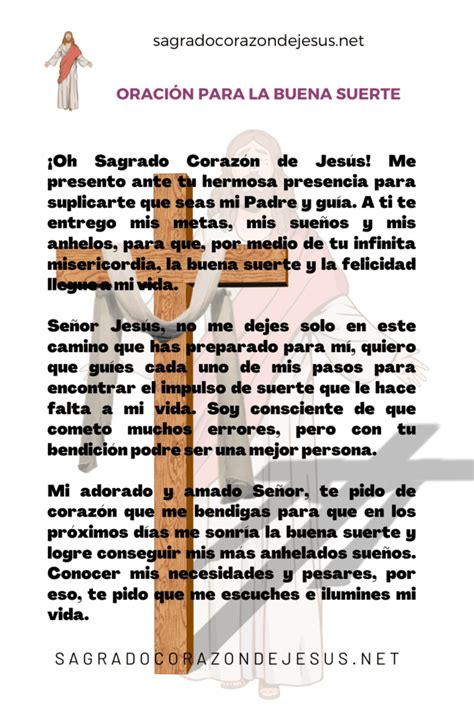 Oración Para La Buena Suerte