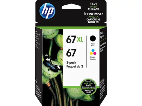 Hp 67xl67 Multipack Ink Cartridge 2pack 3yp30an140 Blacktri