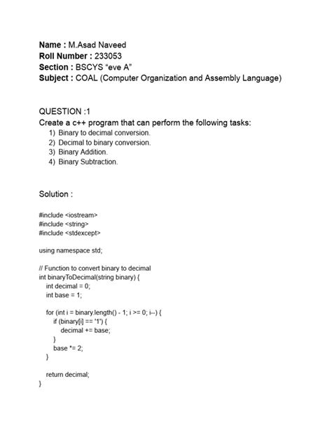 coal lab task pdf decimal string computer science