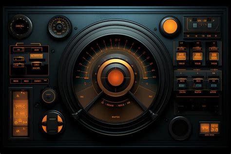 Premium Photo Surveillance Camera Control Interface Visualization Mockup