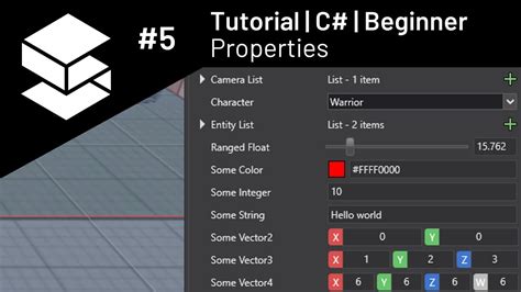 Stride Tutorial C Beginner 5 Properties Youtube