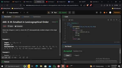 Karan Chauhan On Linkedin Todays Leetcode 440 Number Question Is Done