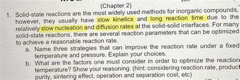 solved chapter 2 1 solid state reactions are the most