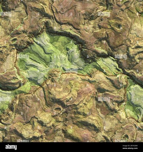 Mountains Seamless Texture Aerial View From Air Plane D Illustration Background Stock Photo