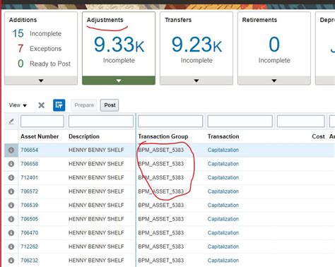 How To Schedule Post Mass Fixed Asset Financial Transactions For Asset Adjustment Oracle Forums