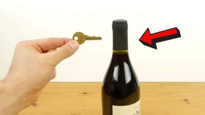 How To Open A Wine Bottle With A Key DIY Joy