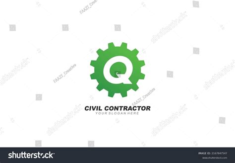 Q Engineering Logo Design Inspiration Vector Stock Vector Royalty Free Shutterstock