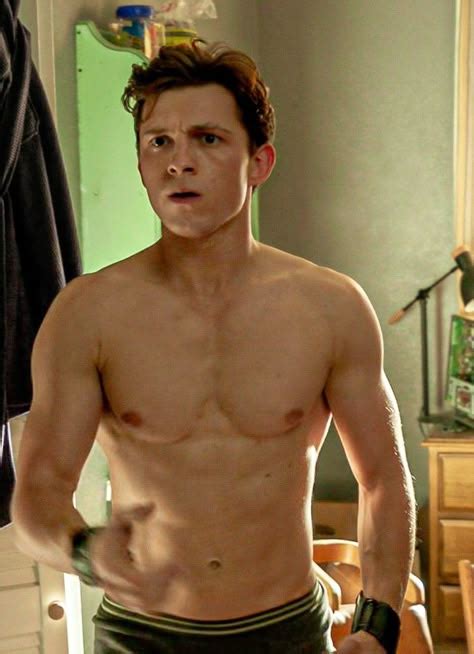 Shirtless Tom Holland